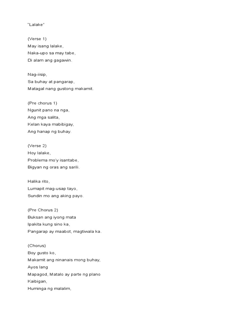 Song Group 1 Uts | PDF