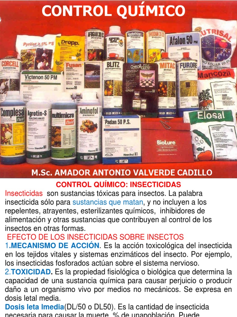Control Químico de Insecticidas: Efectos y Riesgos | PDF | Insecticida ...