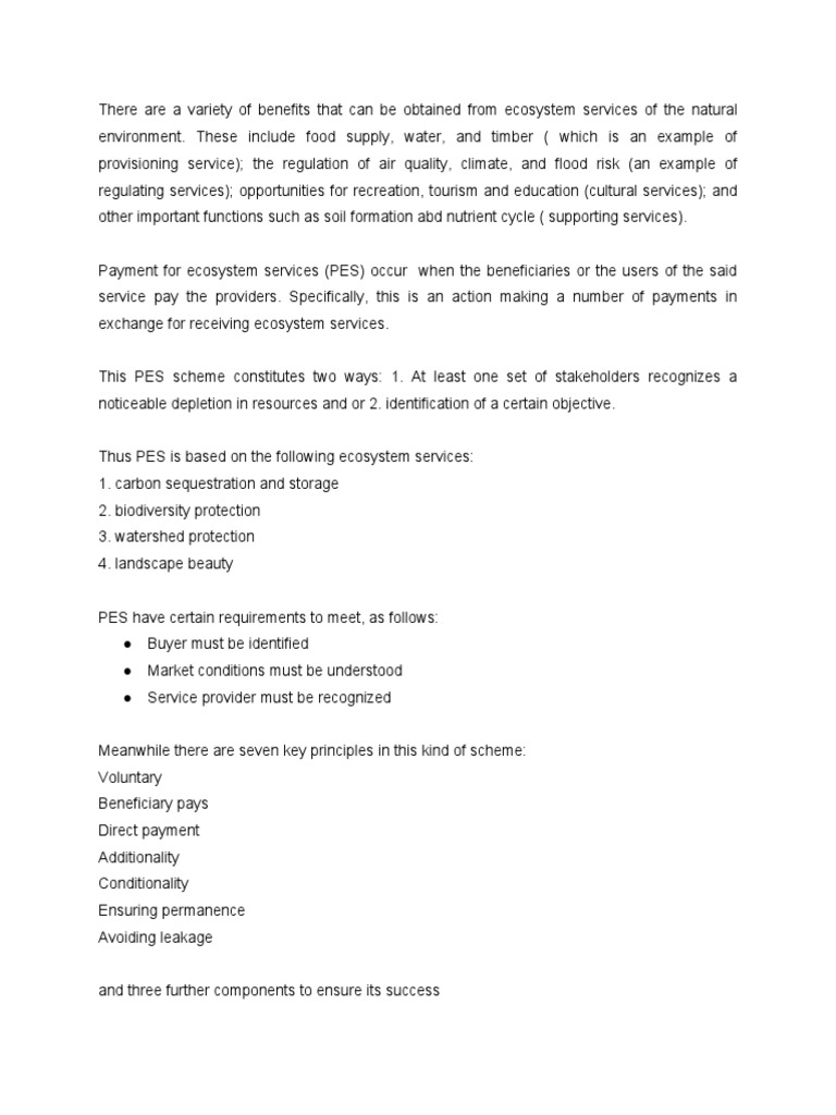 PES Summary | PDF | Market (Economics) | Procurement