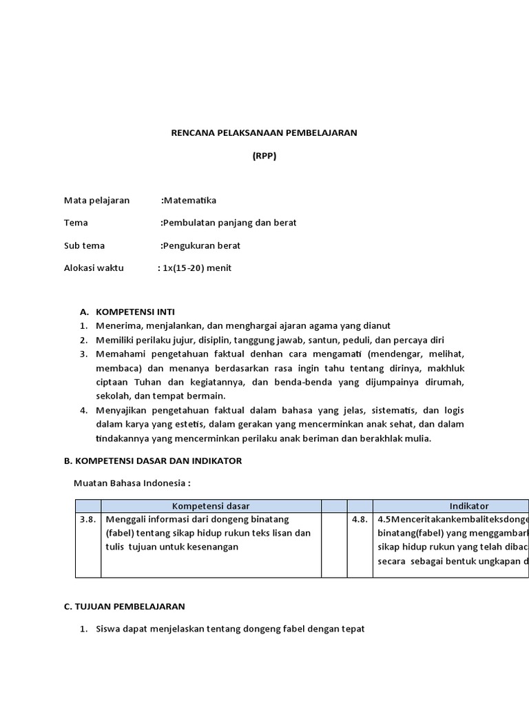 RPP Microteaching-1 | PDF