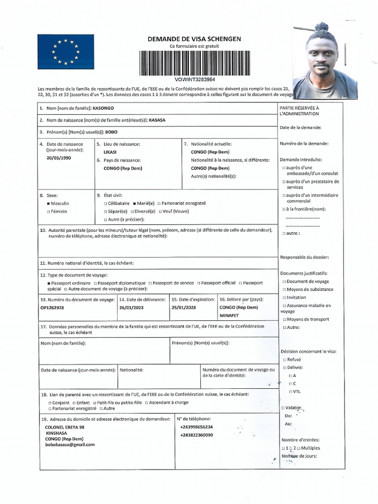 Demande de Visa | PDF