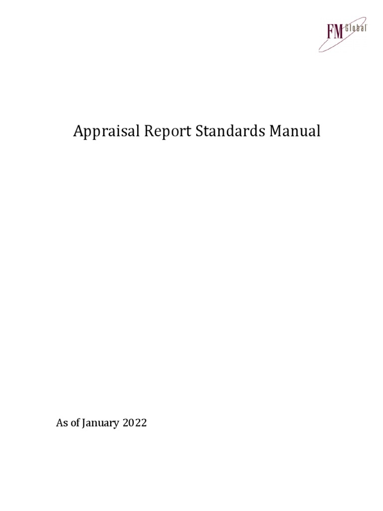 FM Global Appraisal Standards Manual | PDF | Real Estate Appraisal | Cost