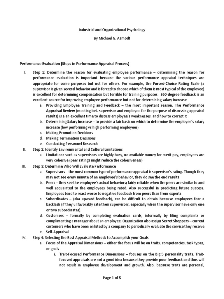 Performance Appraisal Handouts | PDF | Performance Appraisal | Employment