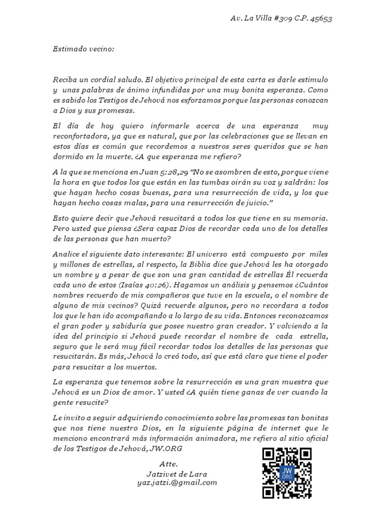 Carta 3. La Resurreccion | PDF | Resurrección | Dios