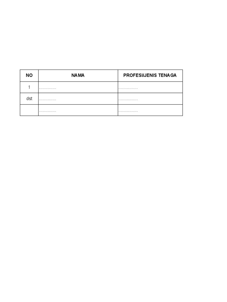 Format Daftar Hadir Dan Tanda Terima PKWT PKM | PDF