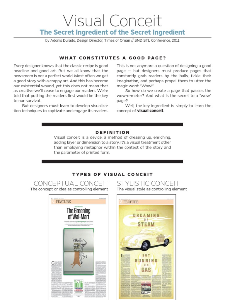 Visual Conceit Handout | PDF | Cognitive Science | Cognition
