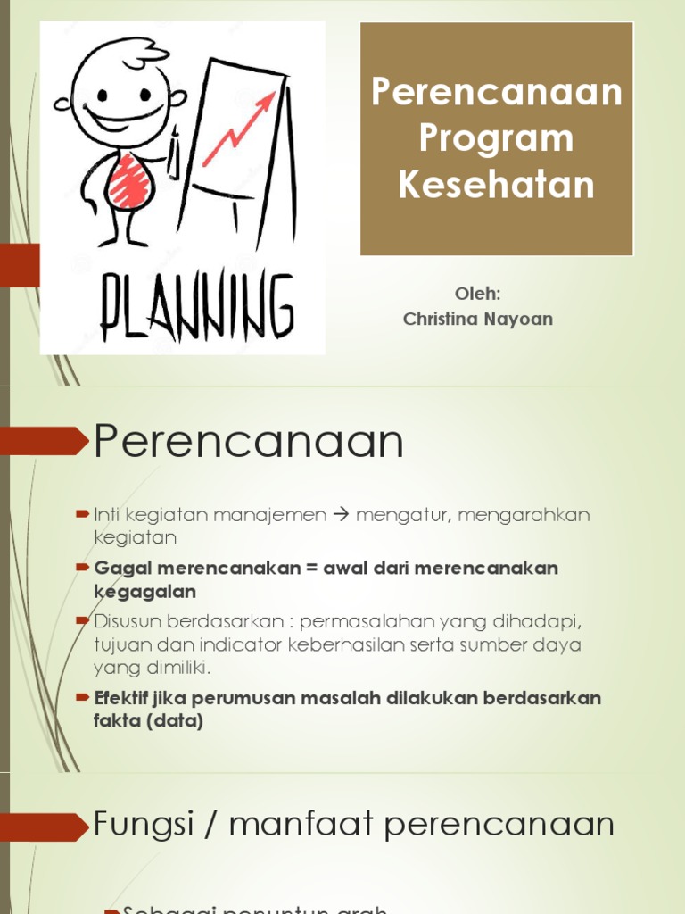 Materi 2. Perencanaan Program Kesehatan | PDF