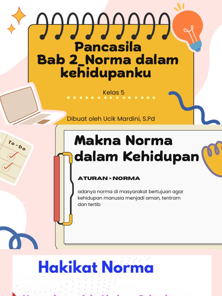 PANCASILA - BAB 2 - Norma Dalam Kehidupan - Kelas 5 | PDF