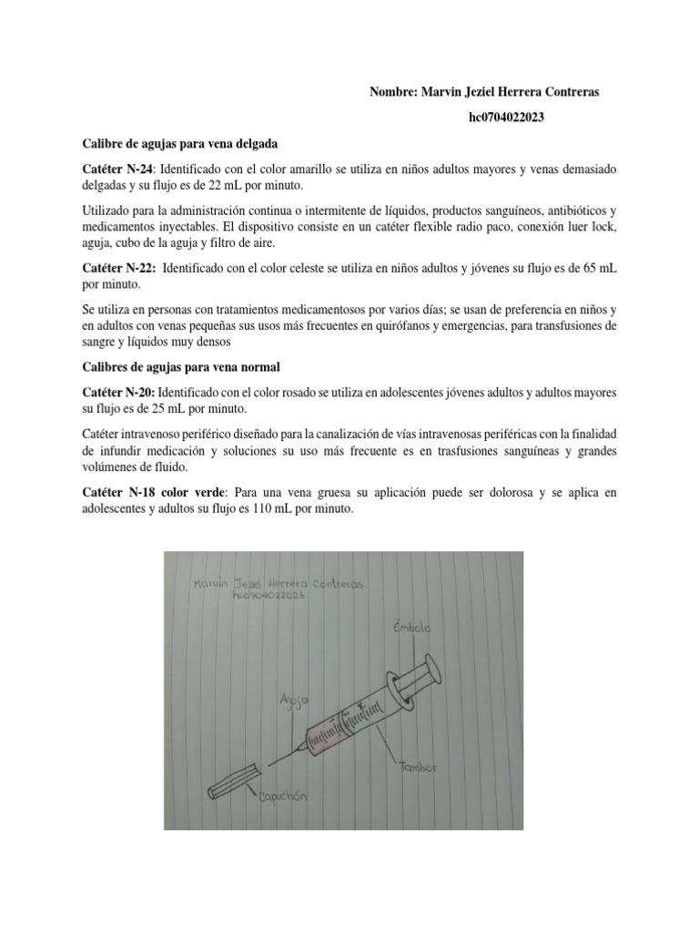 Calibre de Agujas | PDF