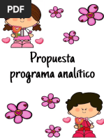 Programa Analitico Preescolar Propuesta Actualizada | PDF | Aprendizaje | Evaluación