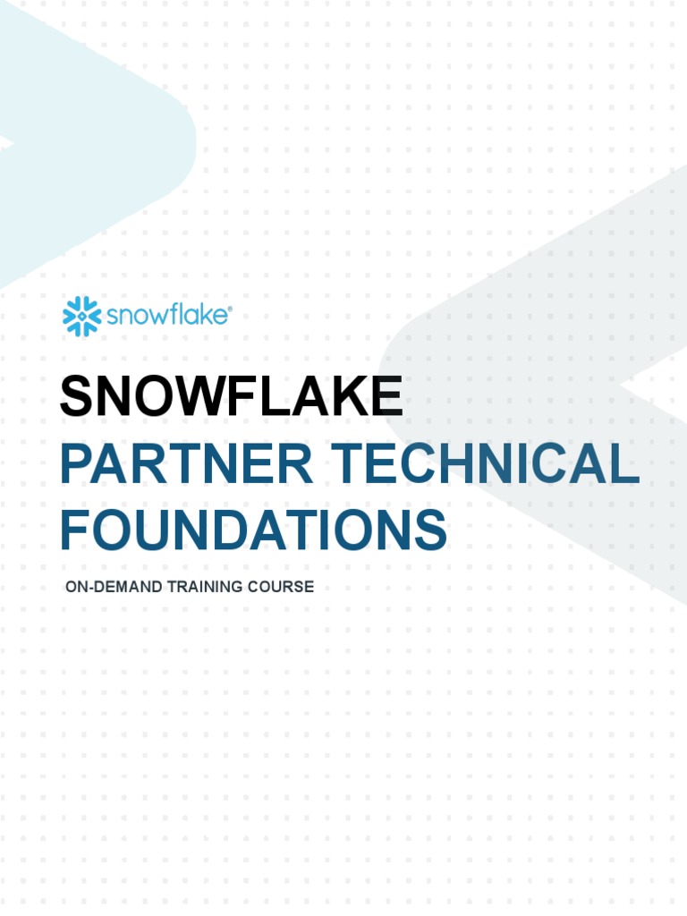 Snowflake Partner Technical Foundations | PDF | Login | Stored Value Card