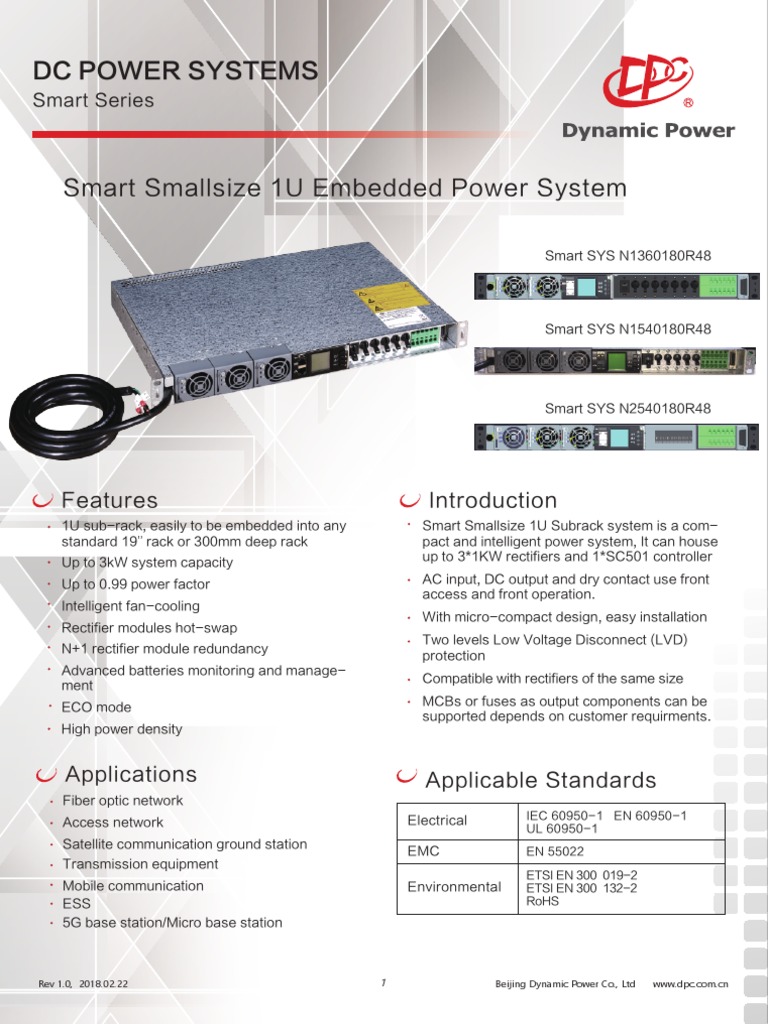 1U Sub Rack | PDF | Rectifier | Direct Current