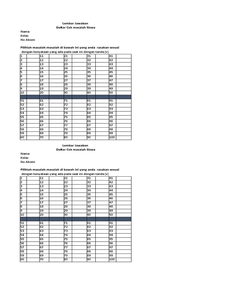 LJK Angket DCM, RIASEC | PDF