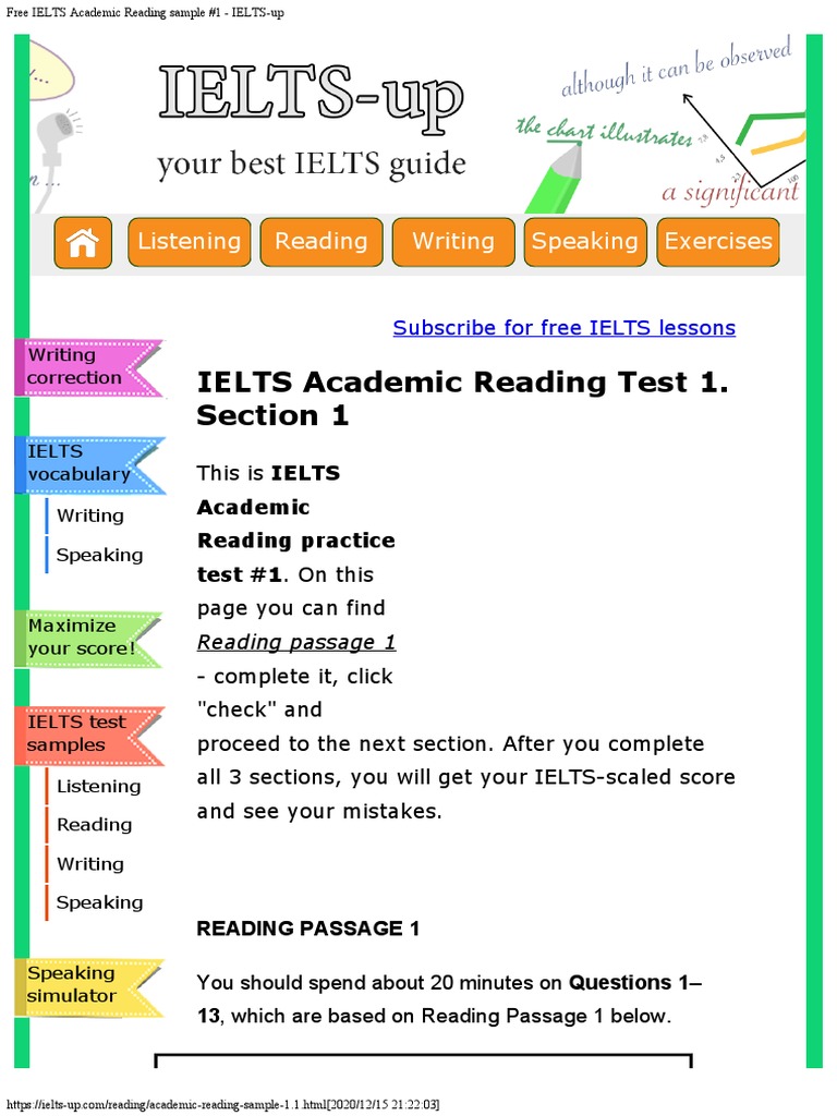 IELTS Academic Reading Practice 1 | PDF | Mental Image | Mind