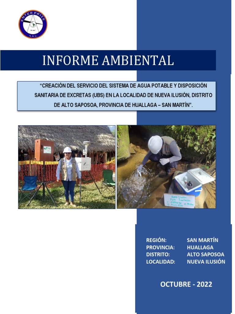 1.1 Informe Ambiental - Octubre | PDF | Agua | Residuos