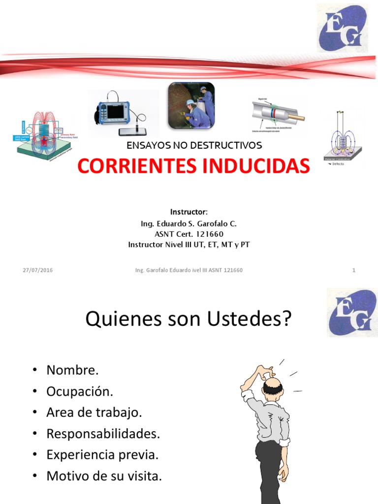 PRESENTACIÓN CORRIENTES INDUCIDAS Nivel 1 y 2 - Mayo 2016 | PDF ...