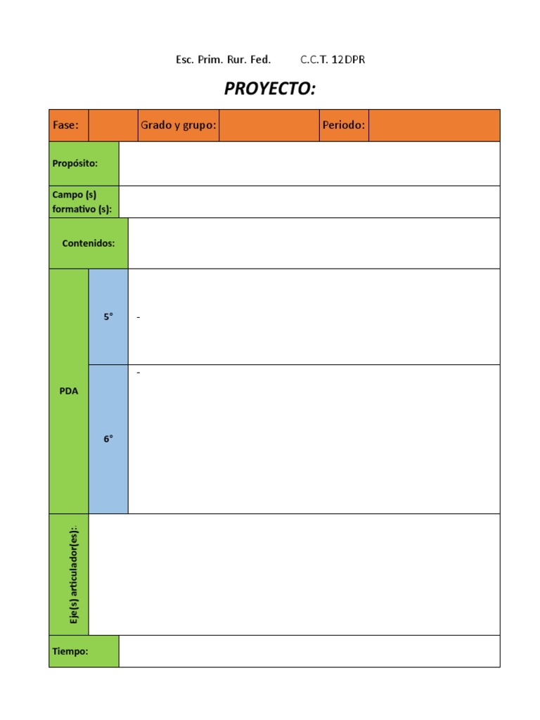 Formato Proyectos Comunitarios | PDF | Aprendizaje