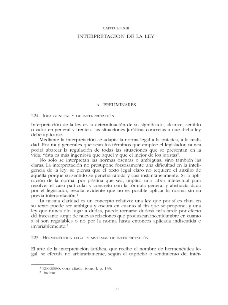 Alessandri. Interpretacion de La Ley | PDF | Juez | Caso de ley