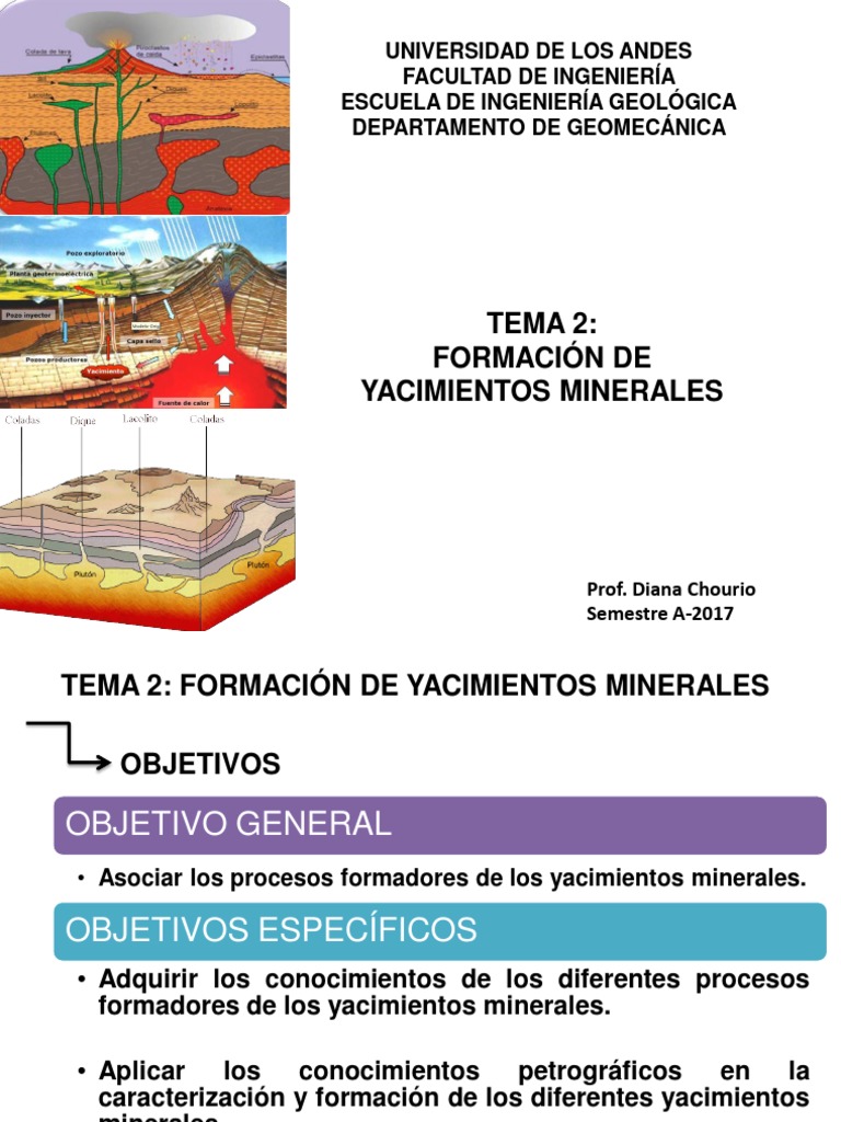 Tema 2. Formación de Yacimientos Minerales. | PDF | Fase (materia) | Magma