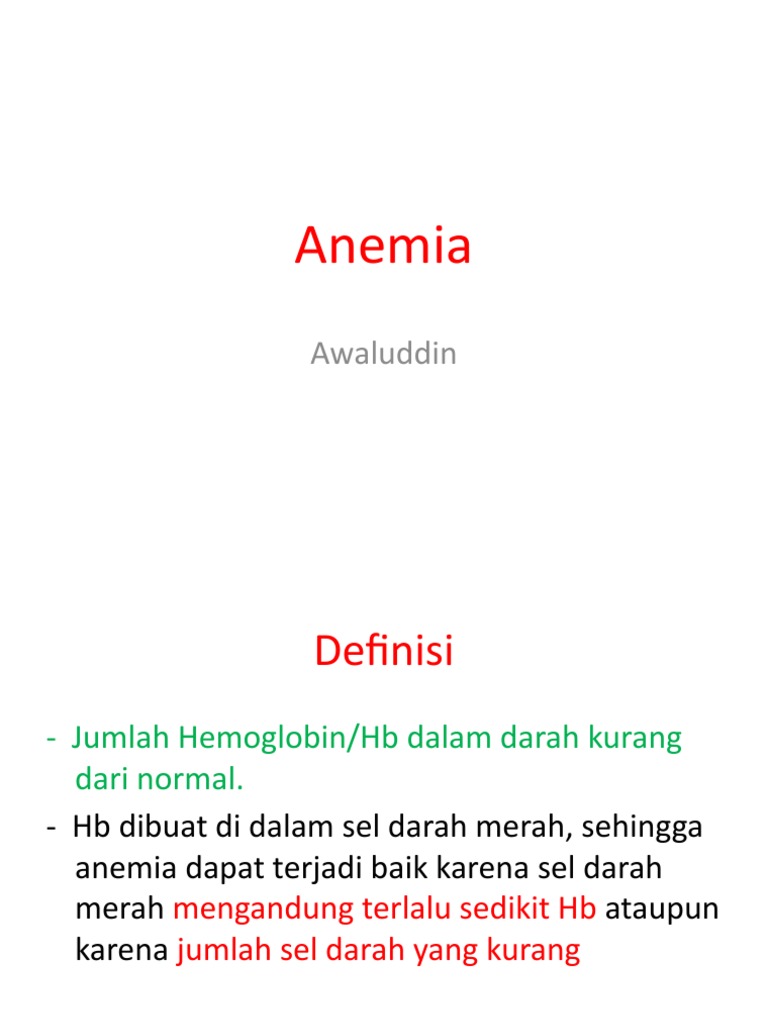 Jenis dan Penanganan Anemia Defisiensi | PDF