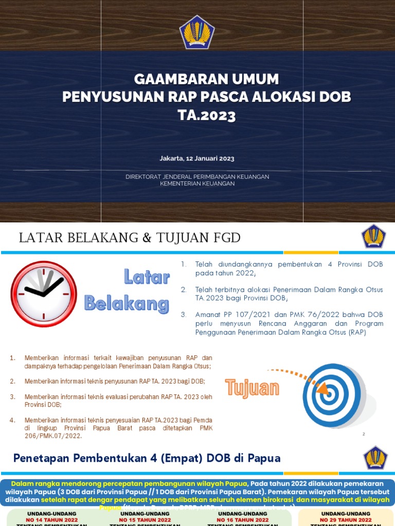 Gambaran Umum RAP DOB | PDF