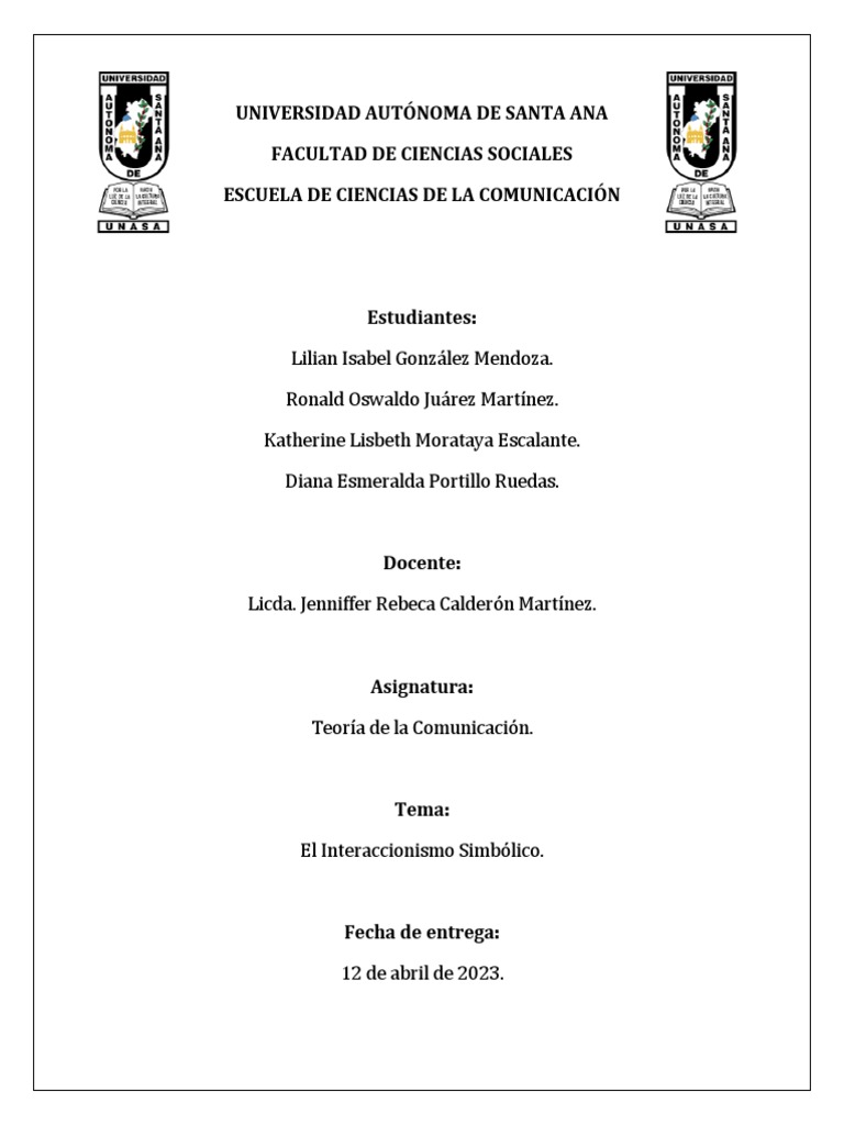 Interaccionismo Simbólico: Definición y Ejemplos | PDF | Sociología ...
