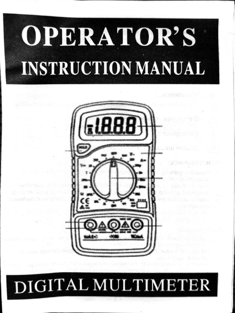 Manual Multímetro | PDF