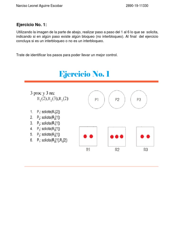Análisis de Interbloqueo en Procesos | PDF | Ciencia y matemáticas
