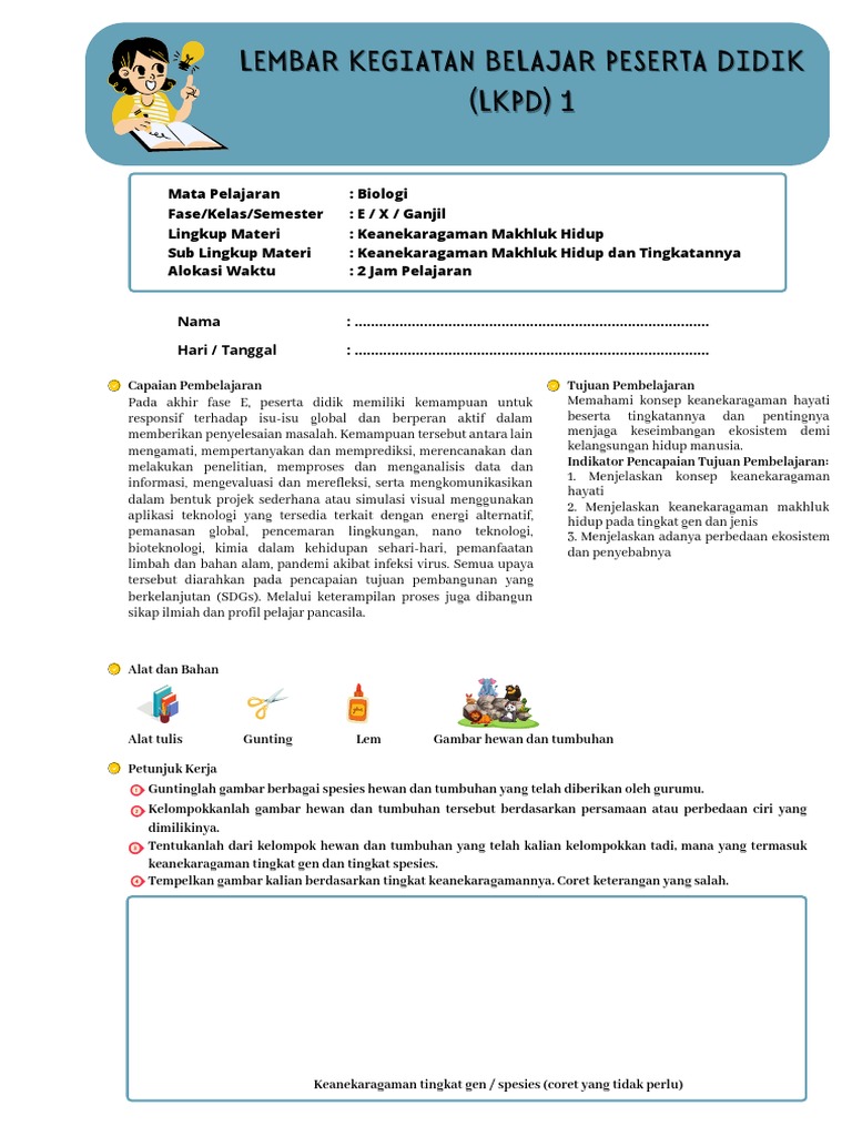 Lkpd 1 Keanekaragaman Hayati Pdf
