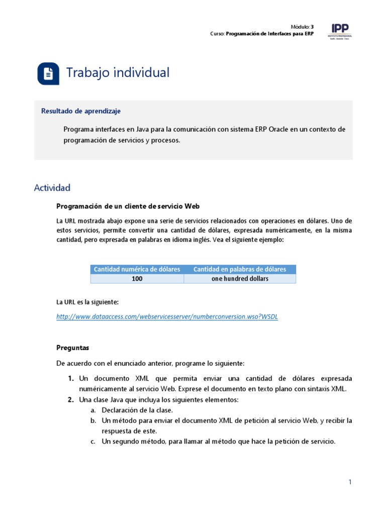 M3 - TI - Programación de Interfaces para ERP | PDF | Red mundial ...