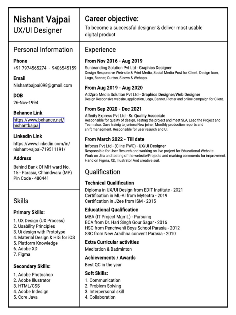Resume Compressed | PDF | Software Engineering | Design