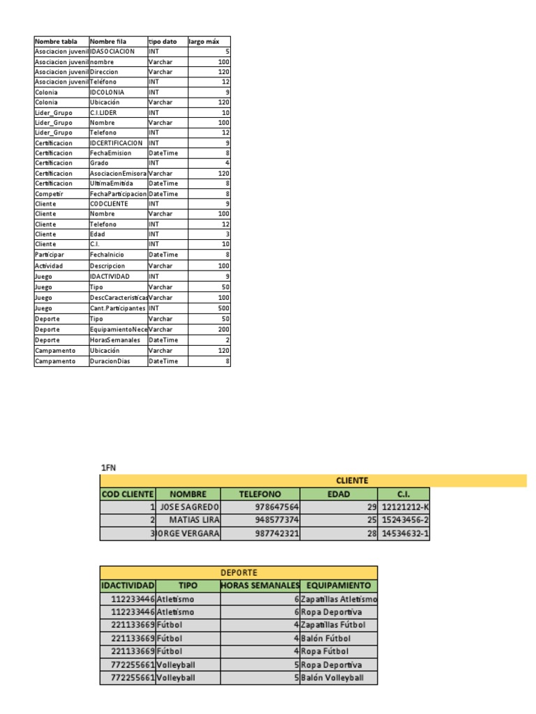 Diccionario de Datos | PDF