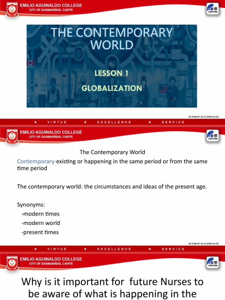 Prelim Lesson 1 Edited | PDF | Globalization | World Systems Theory