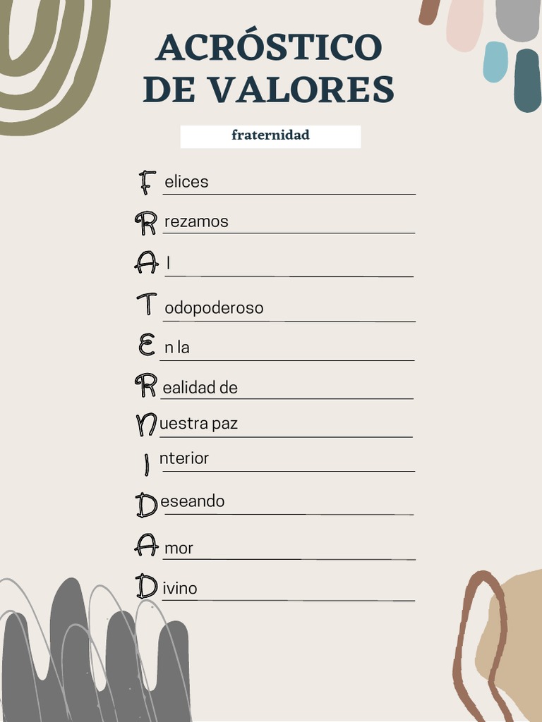 Acrostic Name Poem | PDF