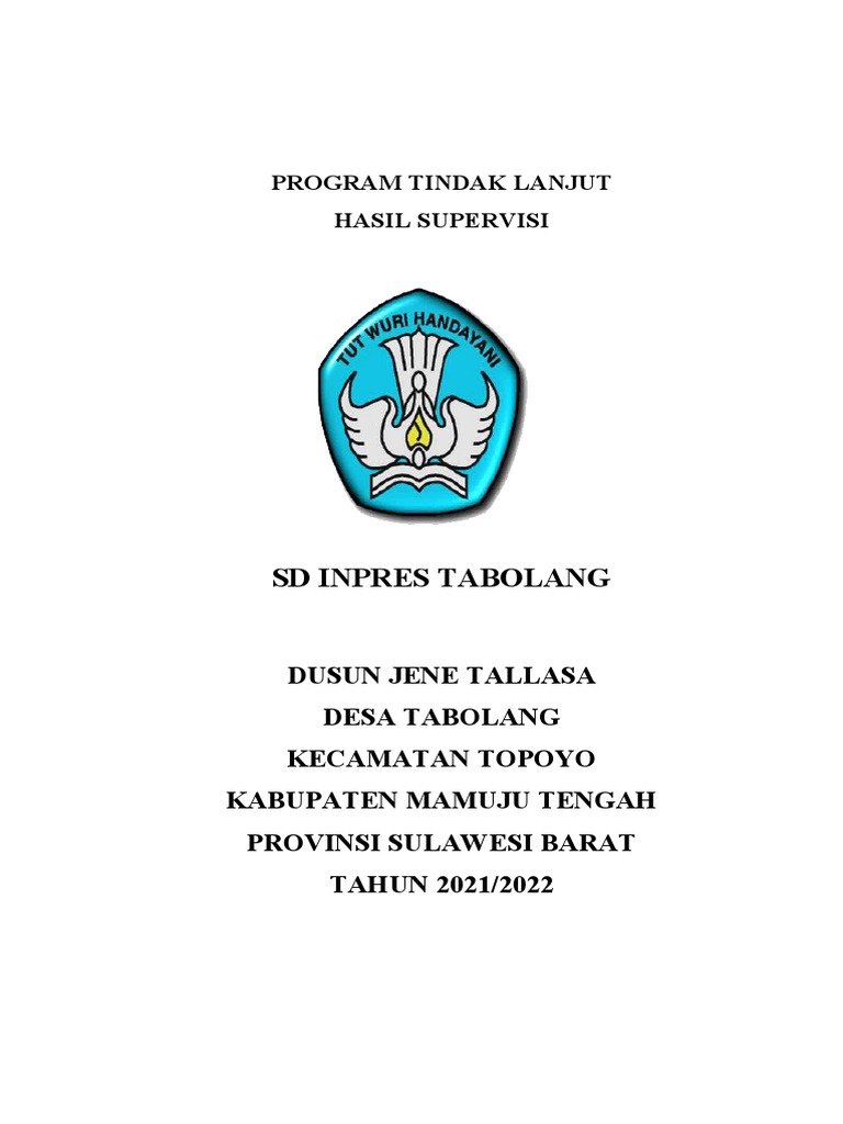 Program Tindak Lanjut Hasil Supervisi Akademik 2021 | PDF