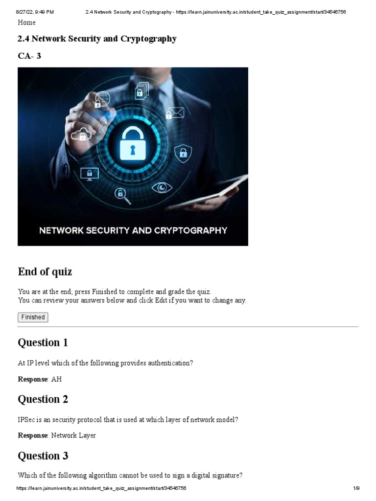 Network Security | PDF | Cryptography | Encryption