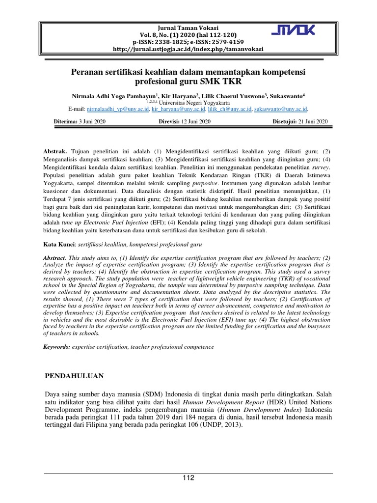 Peranan Sertifikasi Keahlian Dalam Memantapkan Kom 2 | PDF