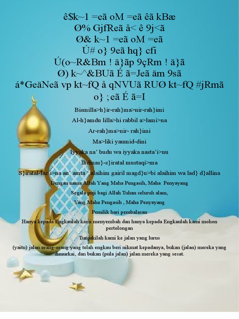 Doa Al-Fatihah: Makna dan Arti | PDF