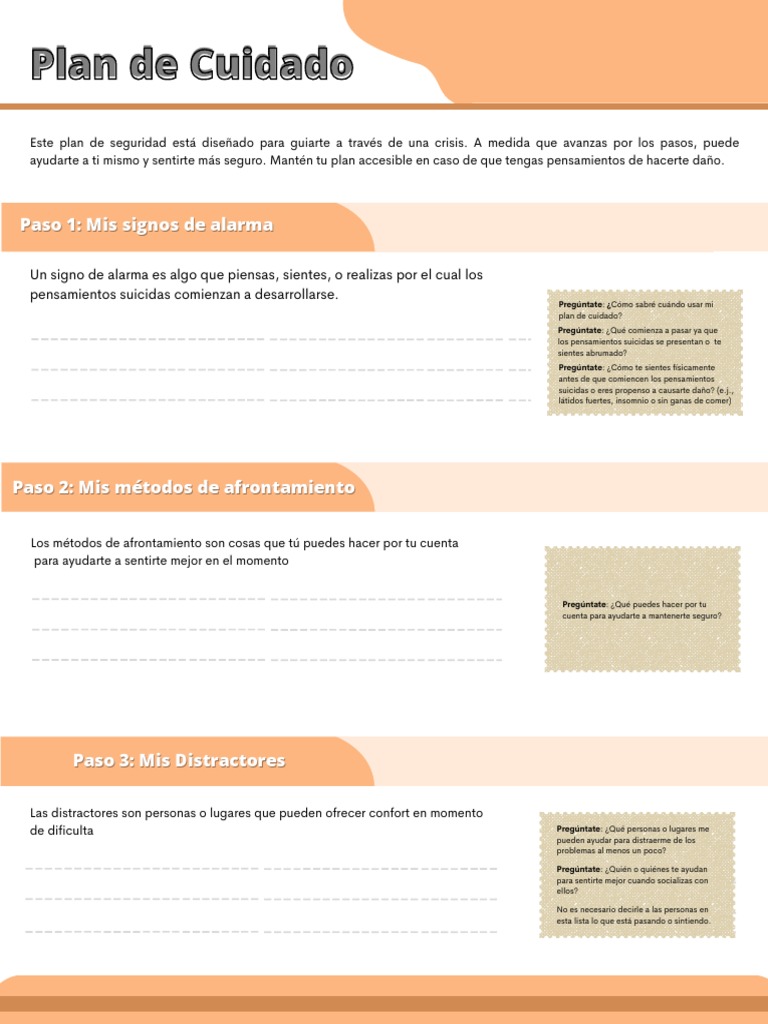 Plan de Cuidado | PDF | Crecimiento personal y profesional | Relaciones ...