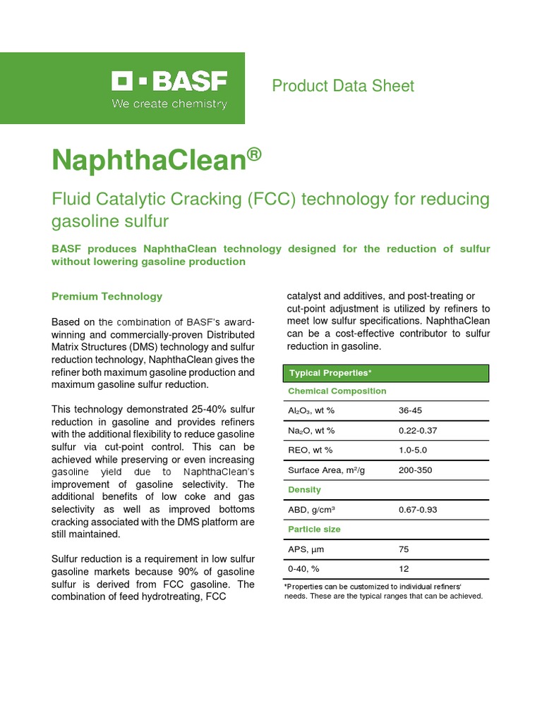 NaphthaClean new-Data-Sheet 31.05.18 | PDF | Gasoline | Materials
