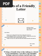 Friendly Letter Writing Guide | PDF | Text | Written Communication