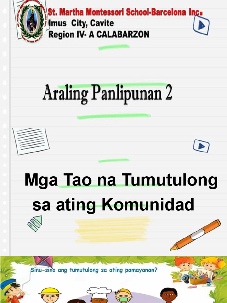 AP 2-Q3-L3-Mga Tao Na Tumutulong Sa Komunidad | PDF