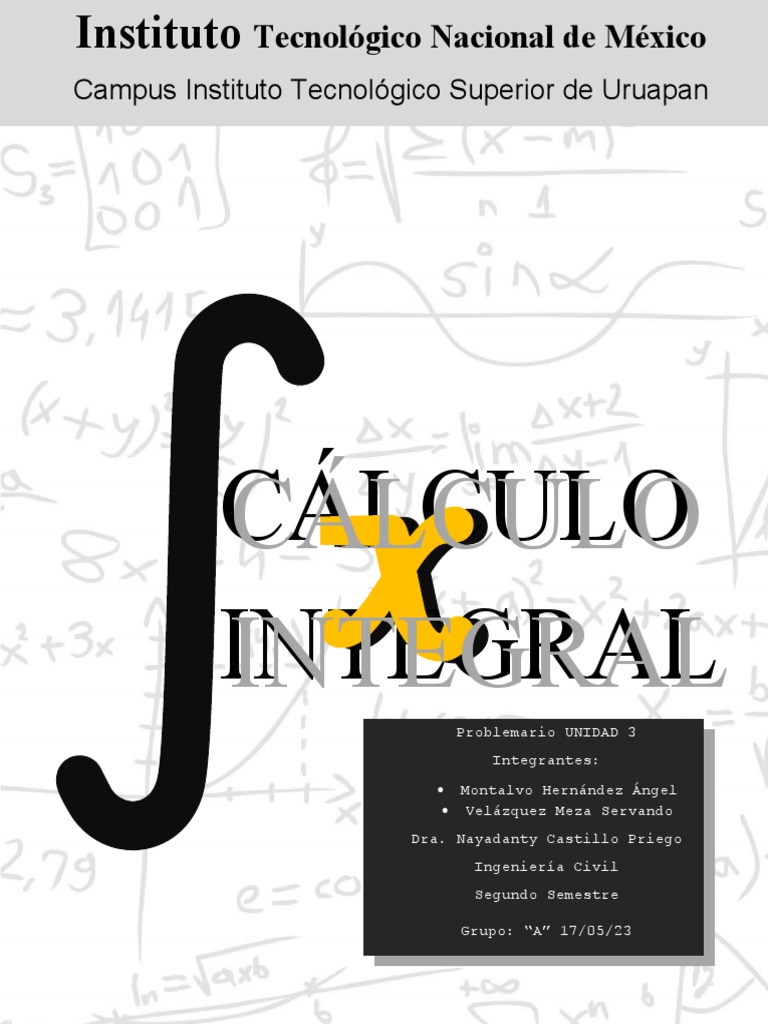 Probl Unidad3 | PDF | Integral