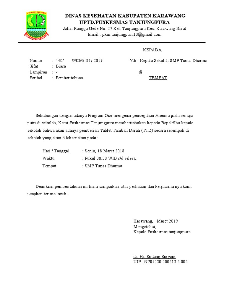 Surat Pemberian TTD | PDF