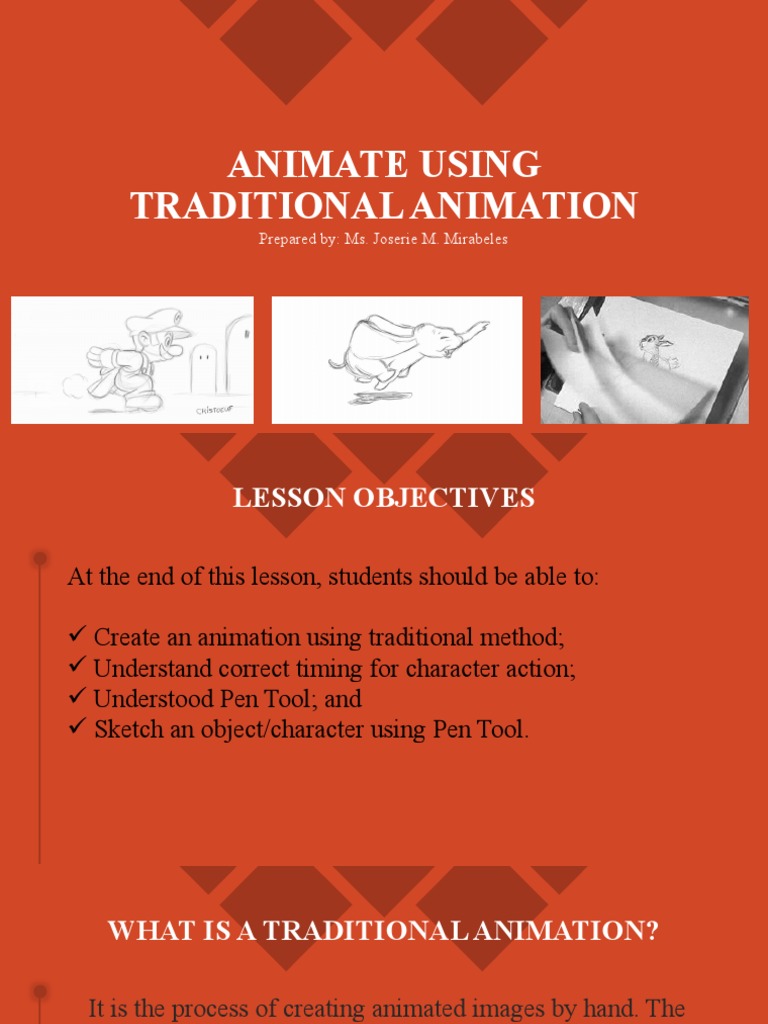 Lesson 1-ANIMATE USING TRADITIONAL ANIMATION | Download Free PDF | Animation | Adobe Photoshop