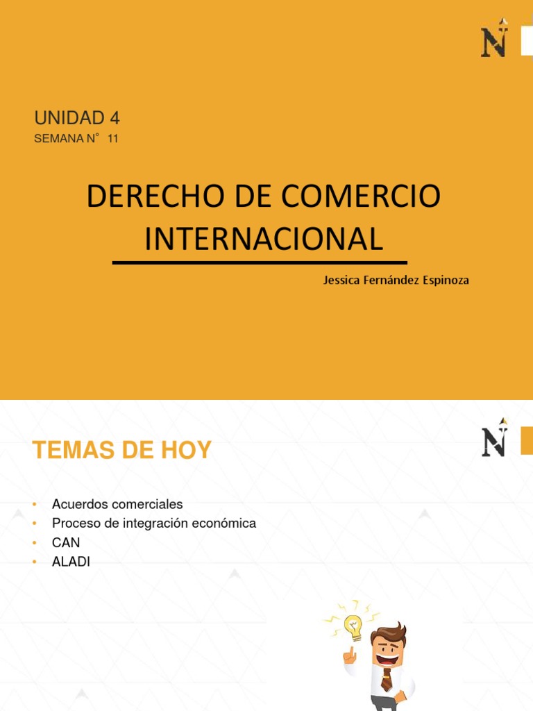 Semana 11 - Derecho - UPN | PDF | Comunidad andina | Acuerdos comerciales