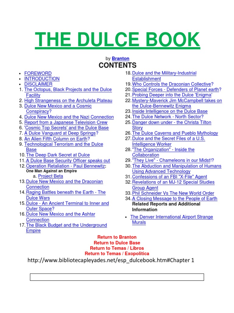 Dulce Base: Secrets and Conspiracies | PDF | History