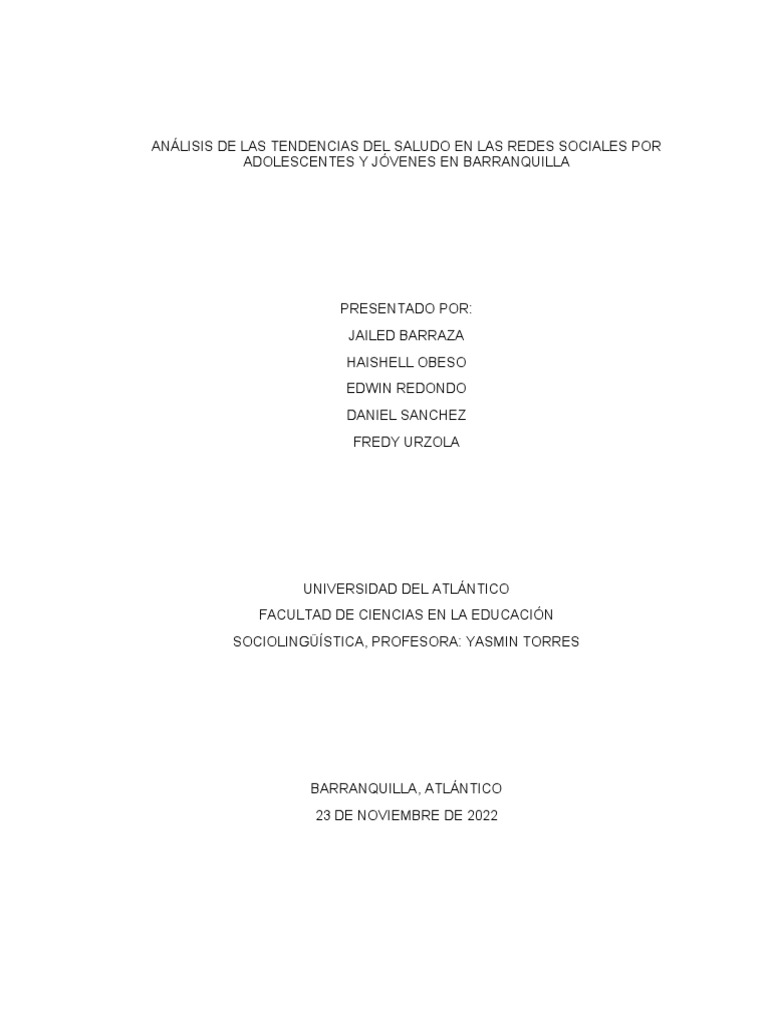 Trabajo Final Socio | PDF | Sociolingüística | Lingüística