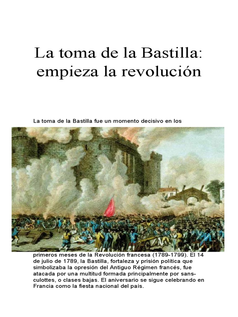 La Toma de La Bastilla | PDF