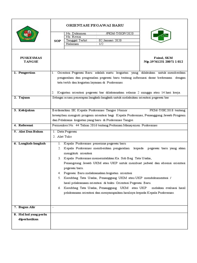 Sop Pendataan Dan Dokumen11 | PDF